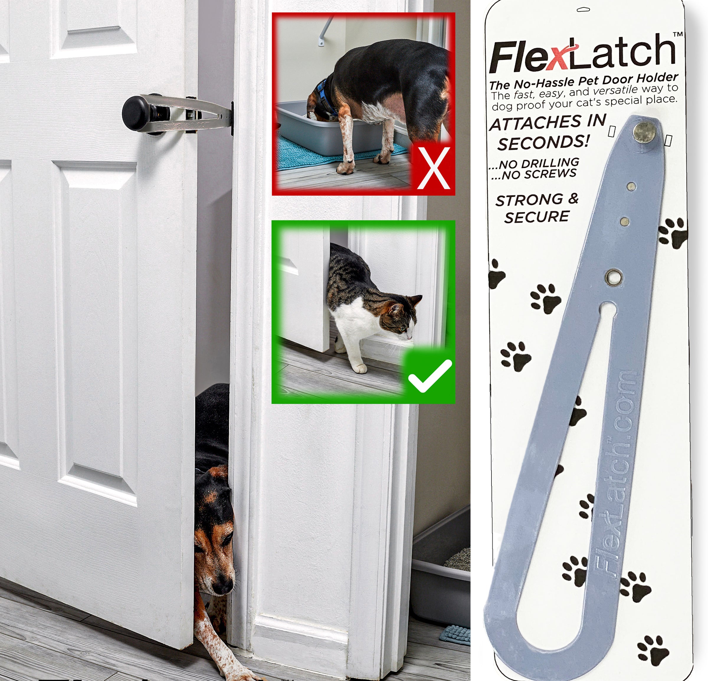FlexLatch - America's Easiest Cat Door Holder